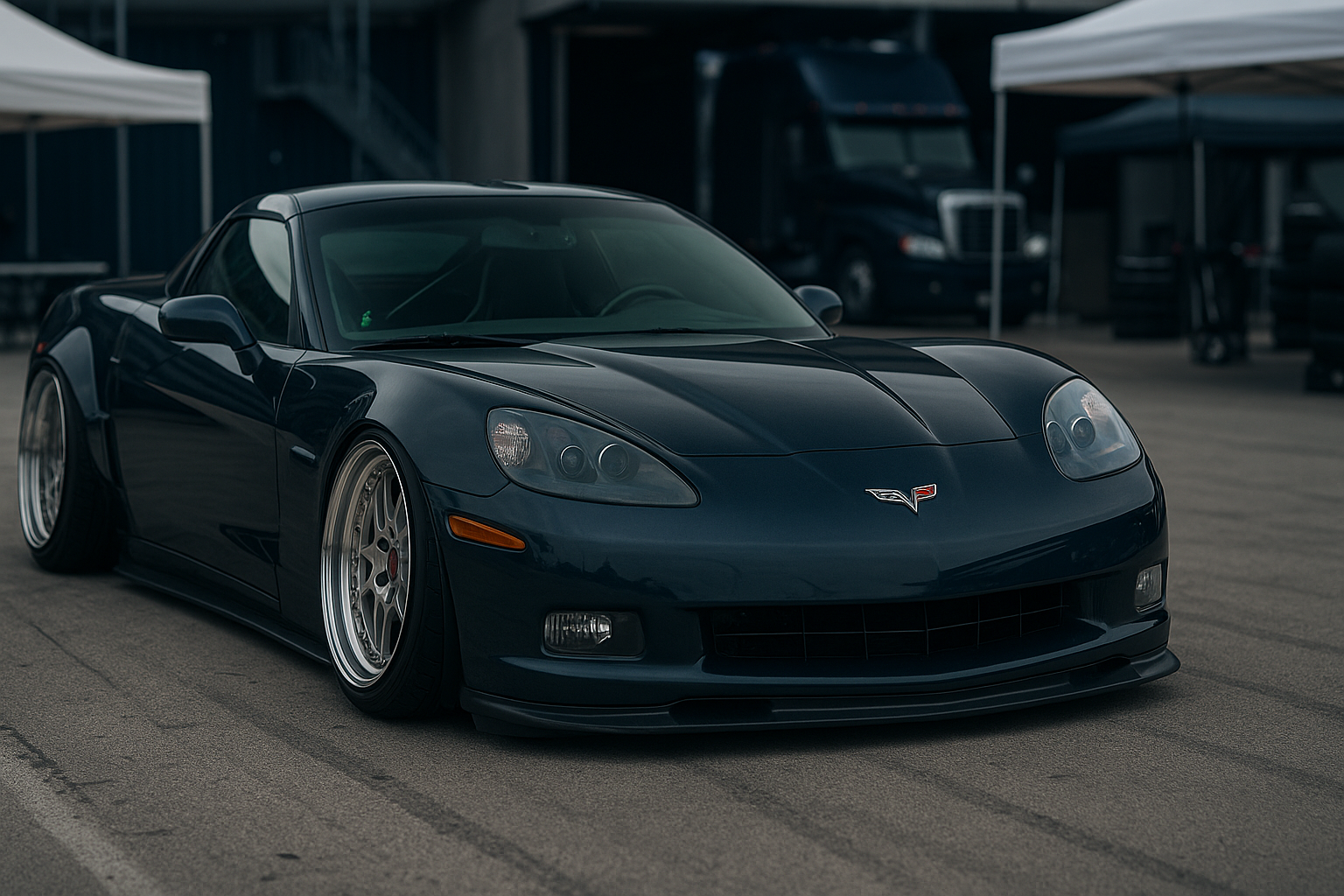 Slammed Corvette C6